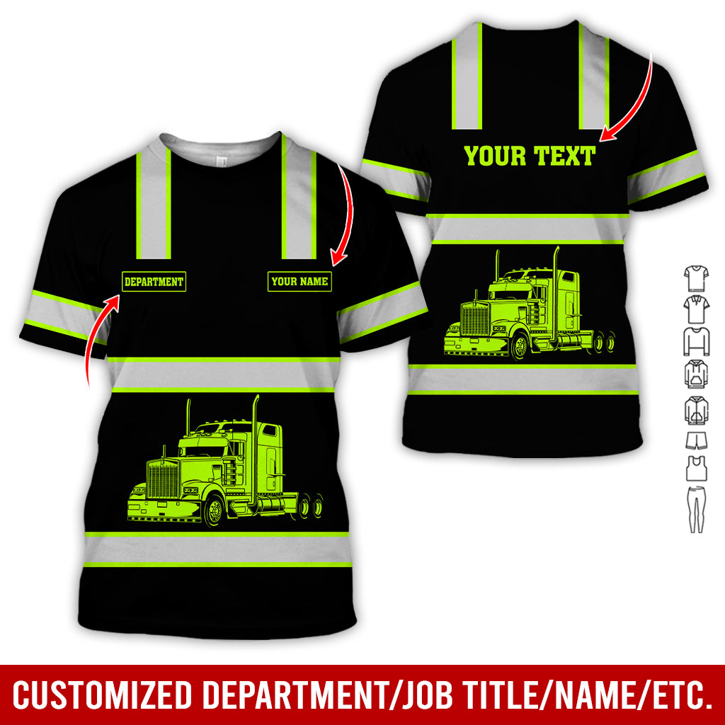 Custom Name Semi Truck Uniform Clothes, Personalized Trucking Apparel ...