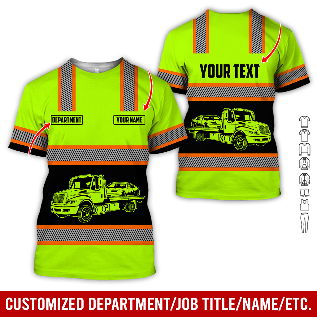 Personalized Name Tow Truck Uniform, Custom Truck Driver Shirt, Person ...