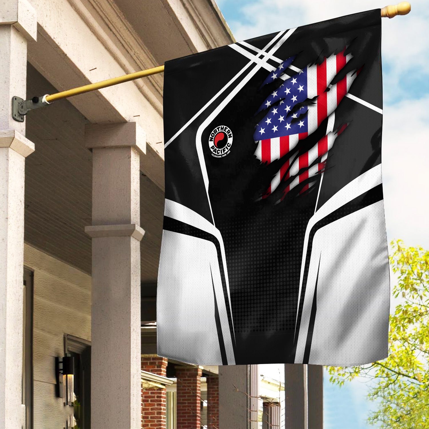 Railspirit Personalized Northern Pacific Railway Garden Flag American ...