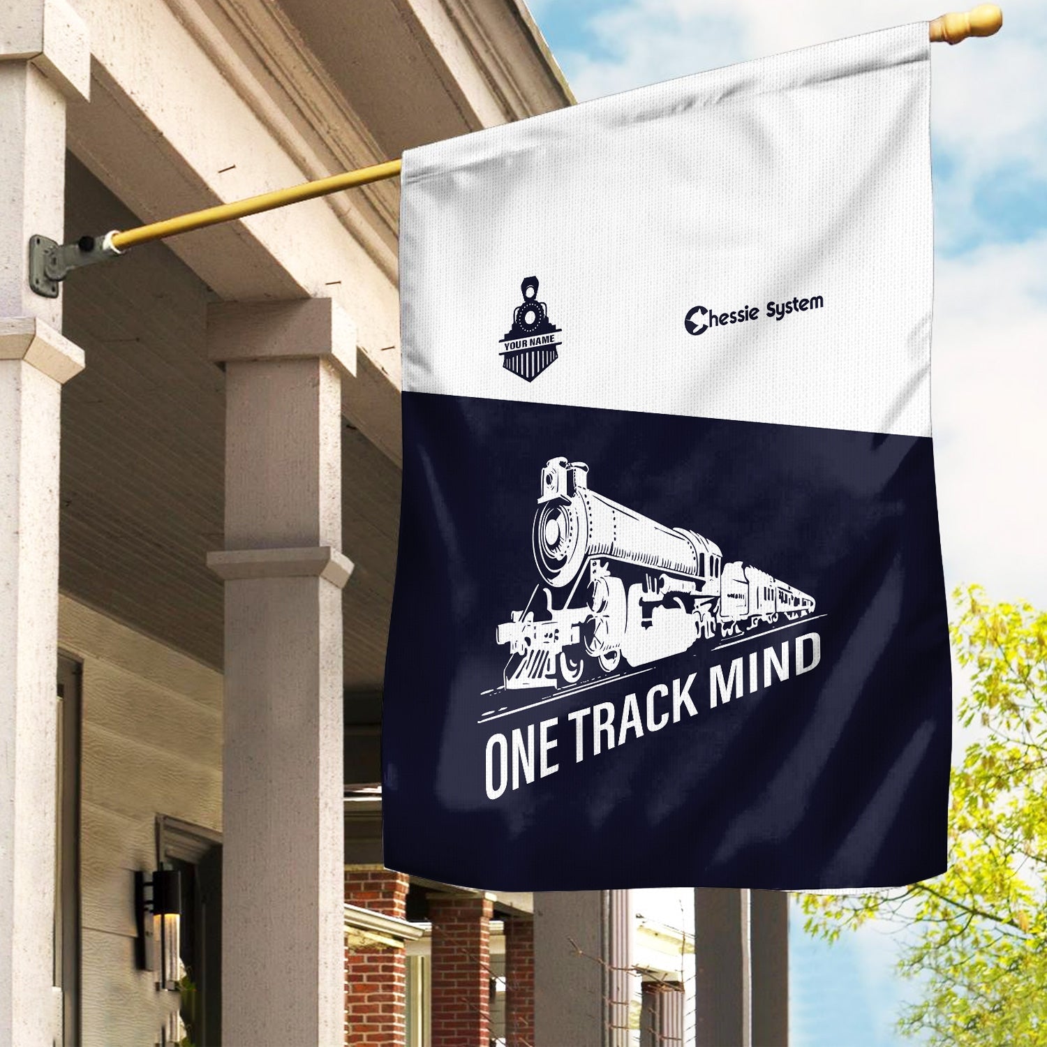 Railspirit Personalized Chessie System Railroad Garden Flag One Track ...