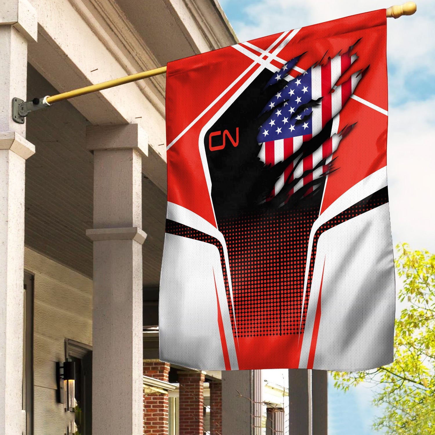 Railspirit Personalized Canadian National Railroad Garden Flag America ...