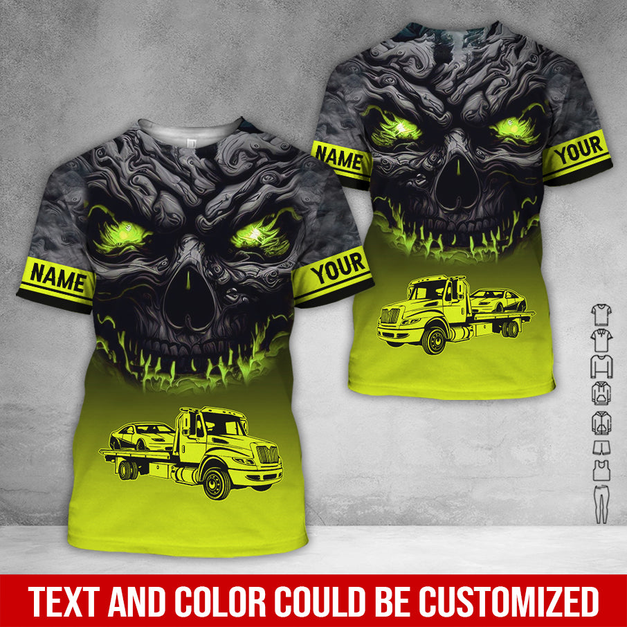 Customized Name and Flag Tow Truck Style Printed Clothes, Custom Tow D ...