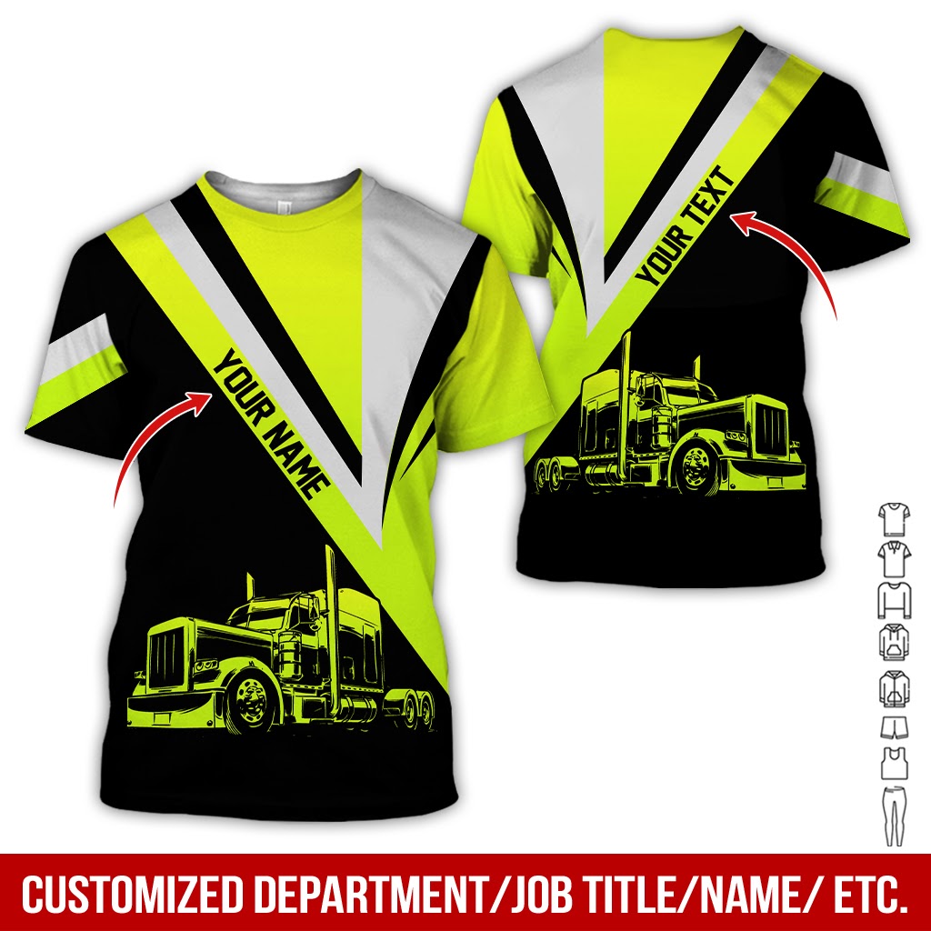 Customized Name Truck Driver Uniform Clothes, Personalized Tow Driver ...