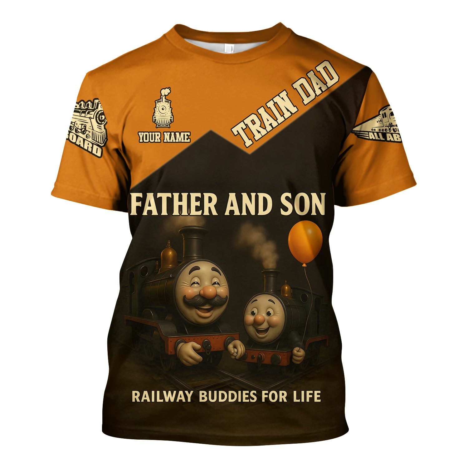 Railspirit Personalized T-Shirt Father And Son Railway Buddies For Lif ...