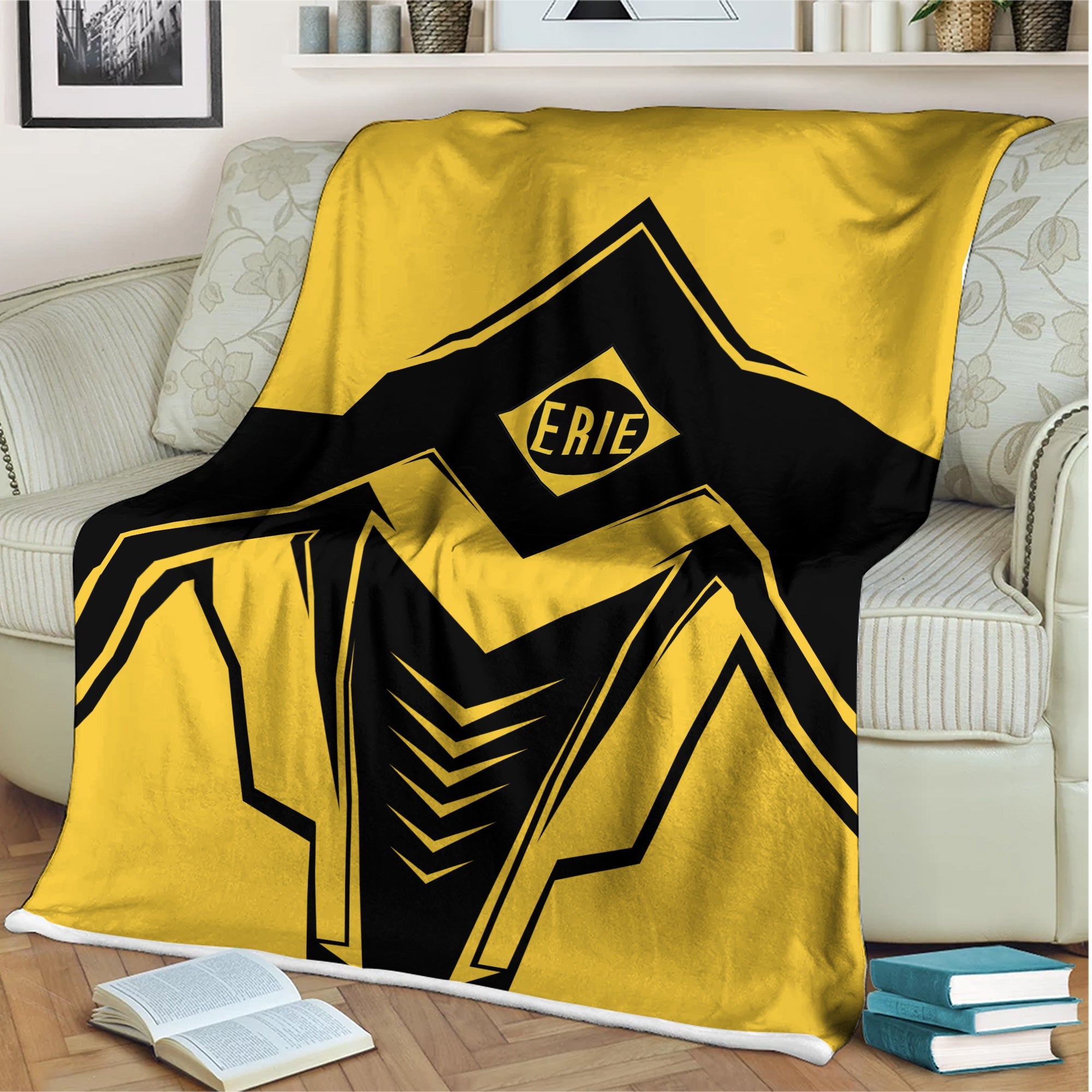 Railspirit Erie Railroad Blanket Railway Trainspotter Style Blanket Gi ...